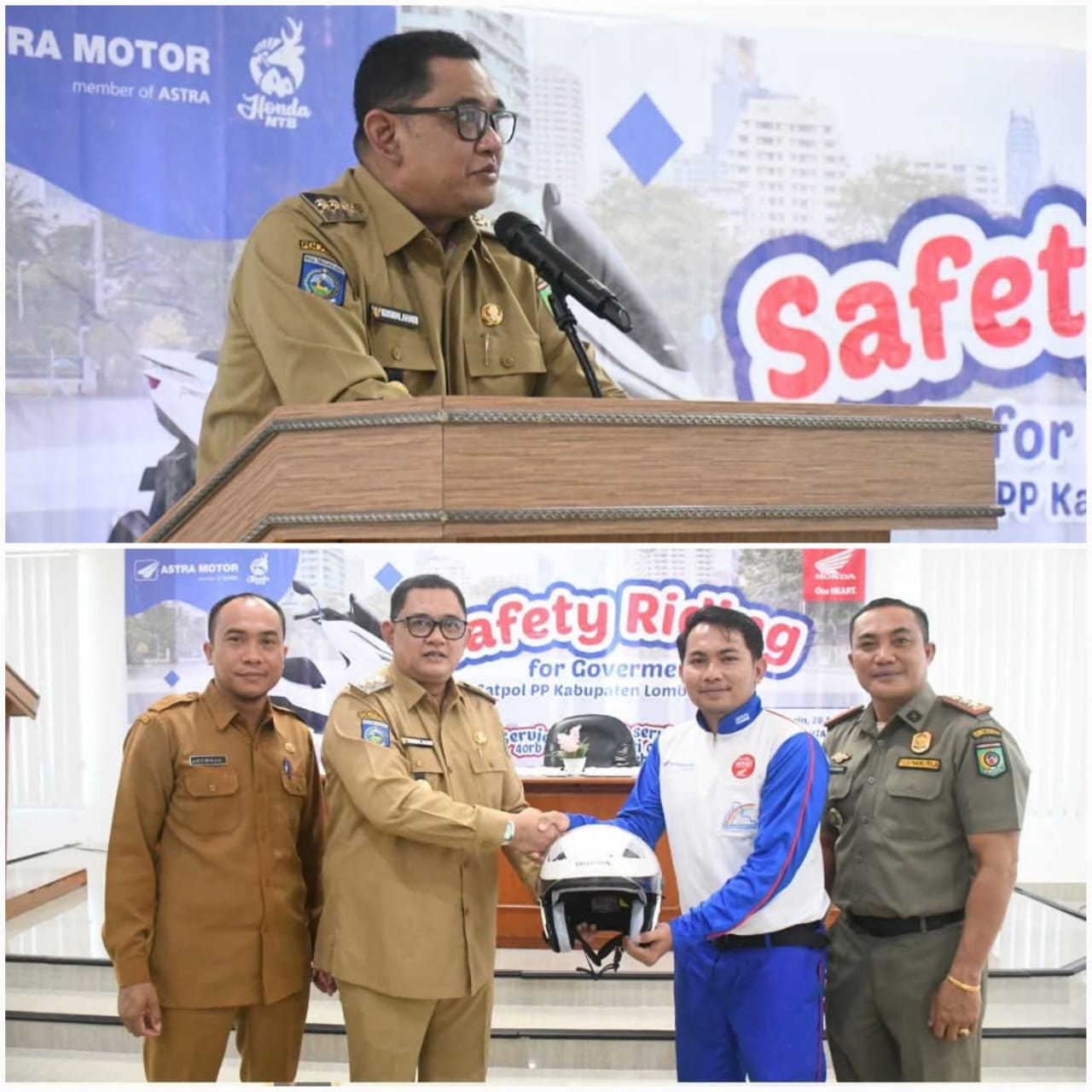 Edukasi Safety Riding, Astra Motor NTB Gandeng Satpol PP Lombok Utara ...